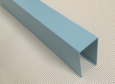 China Blauwe Poeder Met een laag bedekte het Plafondbreedte 50mm Hoogte 100mm van het Aluminium U-vormige Lineaire Metaal Te koop