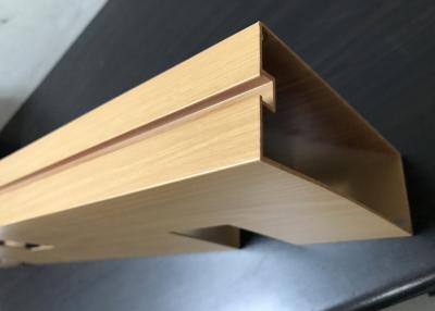 China Aluminum Profile Wood Grain Color Metal Baffle Ceiling Modern Ceiling Decoration for sale