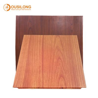 China Wood Grian Metal Suspended Ceiling Aluminium Clip in Ceiling for Office Building for sale