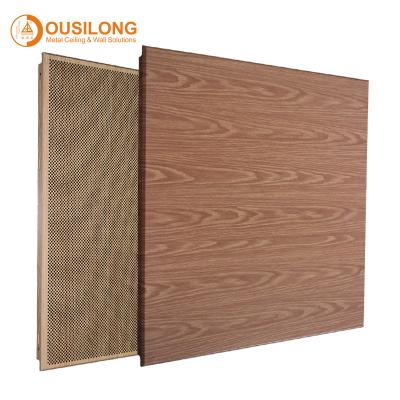China Wood Grian Metal Suspended Ceiling Aluminium Clip in Ceiling for Office Building for sale