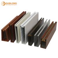 China V Shaped Open Aluminium Linear Metal Ceiling Space Visual Changing Wall Ceiling Decorative Panel for sale