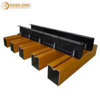 China V Shaped Open Aluminium Linear Metal Ceiling Space Visual Changing Wall Ceiling Decorative Panel for sale