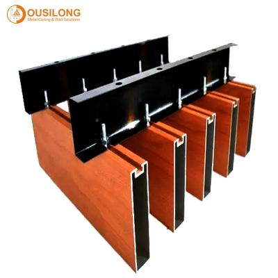 Cina Orni il soffitto sospeso del metallo falso cadono giù il bianco delle mattonelle del soffitto con grano di legno, SGS di iso in vendita