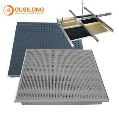 Cina La clip bianca impermeabile soffitto di alluminio/di alluminio piastrella il pannello per soffitti perforato del metallo per l'ufficio in vendita