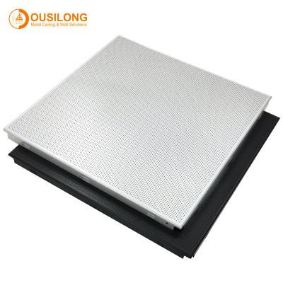 China DIA 4.0 Powder Coating Metal Ceiling Tiles Durable Perforated Suspended Ceiling Panel for sale