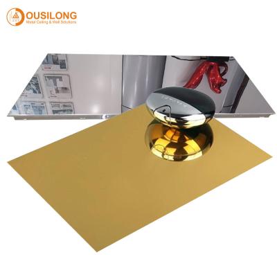 China Commercial Buildings Decorative Wall Panels 5.0mm Mirror Aluminum Cladding Panels Novel Style for sale