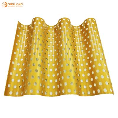 Cina Pannelli di parete di alluminio lavabili durevoli, pannelli per soffitti ondulati perforati del metallo in vendita