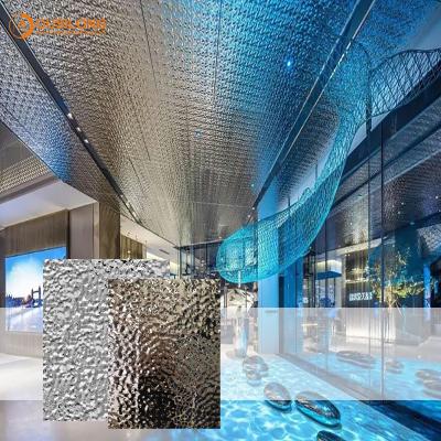Cina Pannello per soffitti ondulato d'acciaio decorativo dei pannelli di rivestimento del metallo commerciale delle costruzioni 2.0mm in vendita
