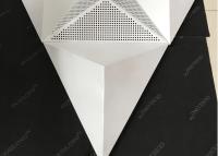 China Sound Absorption Coefficient Ceiling Clouds / Perforated Metal Ceiling Tiles for sale