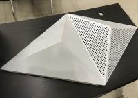 China Sound Absorption Coefficient Ceiling Clouds / Perforated Metal Ceiling Tiles for sale