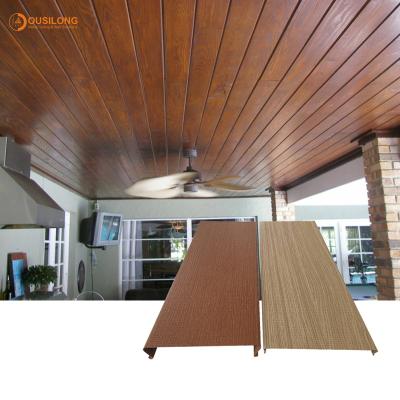 China 0.8mm Material Thickness Aluminum Strip Ceiling Featuring Inner Ridged Square Pattern Ensuring Easy Maintenance and Long Term for sale