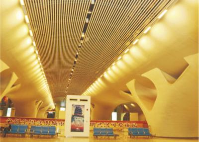 Cina Il soffitto rotondo di alluminio della cucina della metropolitana piastrella il pannello di alluminio sospeso di profilo del metallo, diametro di 75mm in vendita