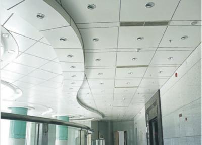 China decorative 2 by 4 Clip In Ceiling Panels Metal Square Ceiling , 0.7mm Thickness for sale