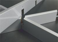 China Suspension Triangular Commercial Ceiling Tiles / Metal Drop Ceiling Tegular for sale