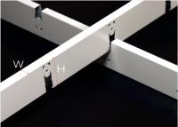 China open cell Rectangle Metal Grid Ceiling Lightweight For decorative Suspended Ceiling for sale