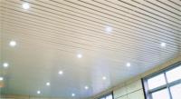 China Perforated Beveled Aluminium Strip Ceiling for sale