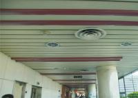 China Perforated Beveled Aluminium Strip Ceiling for sale