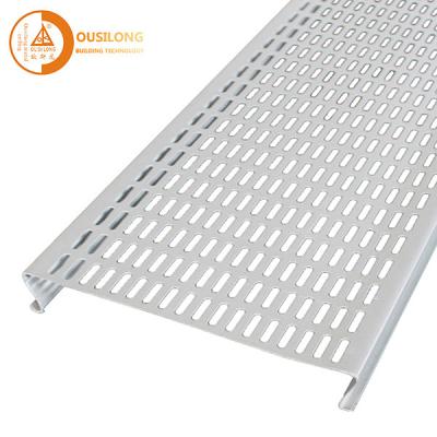 China Het openlucht Windaluminium/Aluminiumcomité van het de Vorm Valse Plafond van het Strookplafond Commerciële Geperforeerde S Te koop