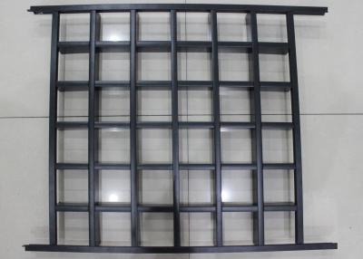 China Metal Grille Ceiling Commercial Ceiling Tiles Panel , install With Black 14 T-grid for sale