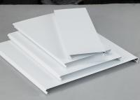China Plain Beveled Edge Decorative Aluminium Strip Ceiling Windproof Ceiling for Station for sale