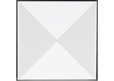 China Geometric Pattern Perforated Metal Ceiling tiles / Decorative Lay on Ceiling with Tee bar for sale