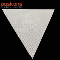 China Perforated Square Suspended Interior Metal Ceiling for sale