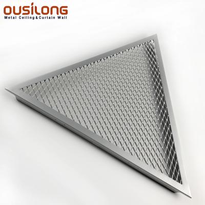 China Polygonal Shape Suspended Aluminum Acoustic Ceiling Panels for sale