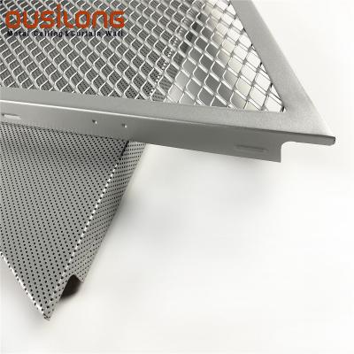 China Right Edge 1.2mm Perforated Acoustic Tiles For School for sale