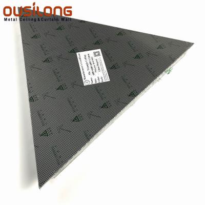China Right Edge 1.2mm Perforated Acoustic Tiles For School for sale