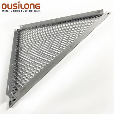 China PVDF Coating 1.2mm Trim In Silver Office Ceiling Tiles for sale