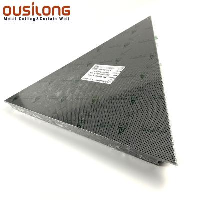 China PVDF Coating 1.2mm Trim In Silver Office Ceiling Tiles for sale