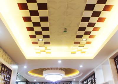 Cina Clip artistica elegante in mattonelle del soffitto con la bella linea dorata modello in vendita