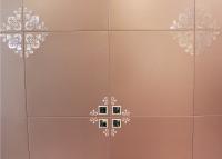 China Carved Drop Ceiling Tiles , Basement Decorative Suspended Ceiling Panel for sale