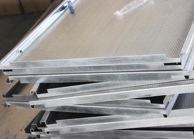 Cina Piastrelle per controsoffitti acustiche decorative NRC 0,65, gancio a forma di E perforato sul soffitto in vendita