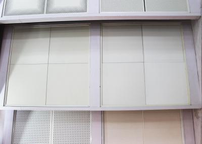 China Painted and Reflective Finishes Clip In Ceiling Tiles with Sound Absorbing Inlays for sale