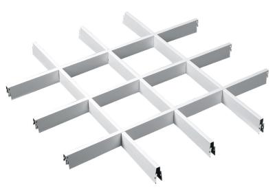 Cina Materiali decorativi sospesi di alluminio/di alluminio bianchi del soffitto della parete del metallo del soffitto aperto delle cellule in vendita