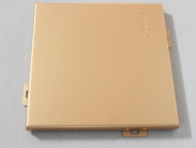 Golden Exterior Architectural Wall Panel 3.0mm Thickness Wall Tile