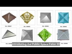 3D aluminum cladding panel
