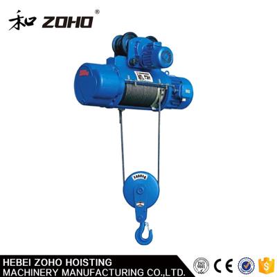 China Single speed and Double speed electric wire rope hoist for sale