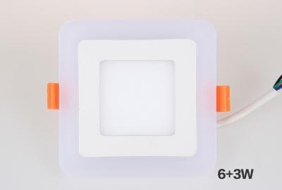 Cina Suqare ultra sottile ha condotto il colore di luci del pannello 9w variabile con IP33 in vendita
