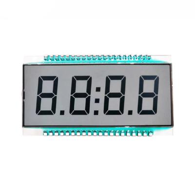 China Custom Monochrome HTN 7 Segment Display 6-Digit TN Transmissive Screen Fuel Dispenser LCD Controller Board 5V Positive Segment for sale