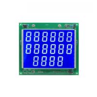 China High-quality16 Digit 7segment Fuel Dispenser 664 Lcd Display Module Blue for sale