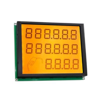 China LCD Display for Fuel Dispenser 664 Type 7 Segment Custom Design LCD Module 10 Pins Serial Interface Monocolor Lcd Display for sale