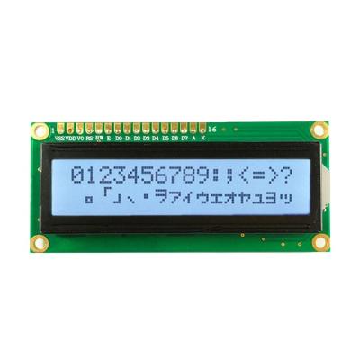 China Customized 1602 Monochrome STN LCD Module Grey Film 5.0V 16 Characters X2 Lines for sale