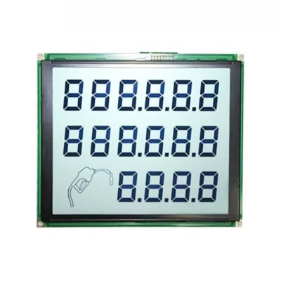 China LCD Display for Fuel Dispenser 664 Type 7 Segment Custom Design LCD Module 10 Pins Serial Interface Monocolor Lcd Display for sale