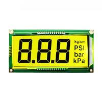 China Custom Display Module 3 Digit Yellow Backlight Black Words with PCB for sale