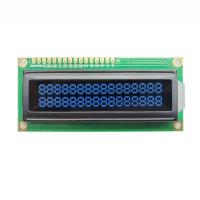 China Small Alphanumeric LED Backlight Display 2x16 Character Panel LCD Monochrome Cob Type for sale