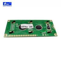 China Small Alphanumeric LED Backlight Display 2x16 Character Panel LCD Monochrome Cob Type for sale