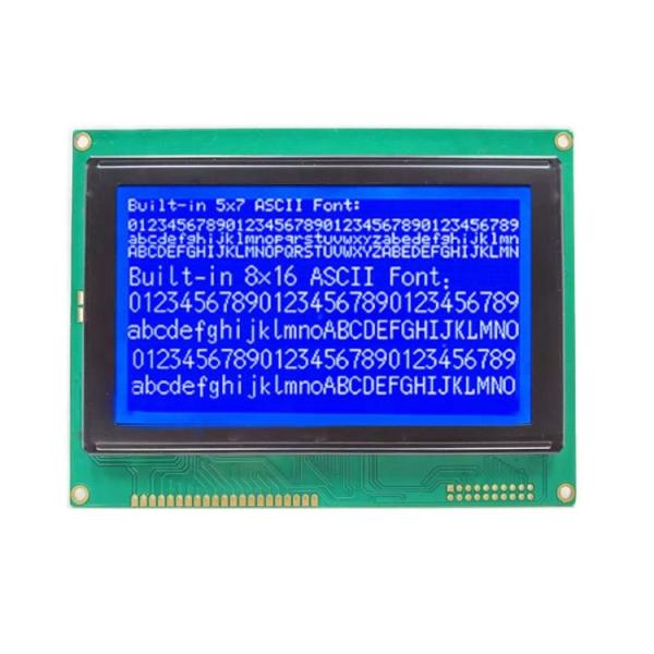 Quality 240x128 Graphic COB LCD Module 240128 STN Positive Transflective Blue Color LCD Display for sale