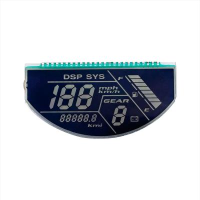 China Customized htn blue film motorcycle lcd screen 5V lcd  display segment lcd display for sale